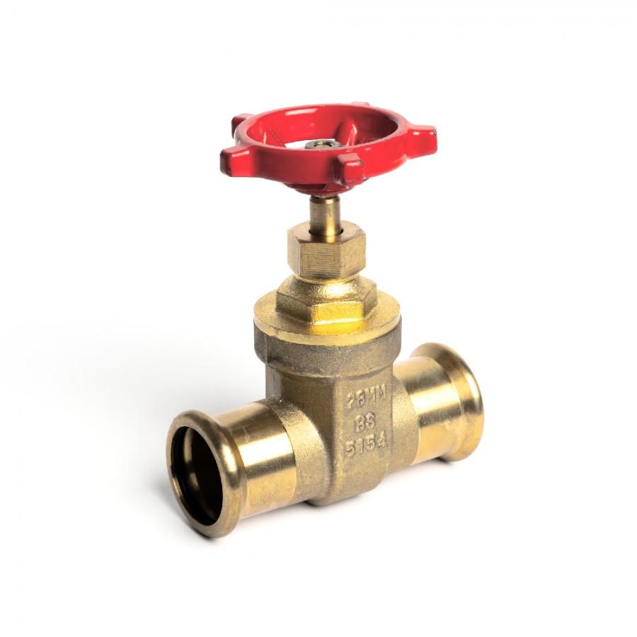 GATE VALVE PRESS-FIT BRASS DZR
